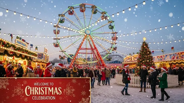 Karácsonyi varázslat tölti meg a fagyos estéket ragyogó díszekkel és prémium 2K háttérkép letöltése