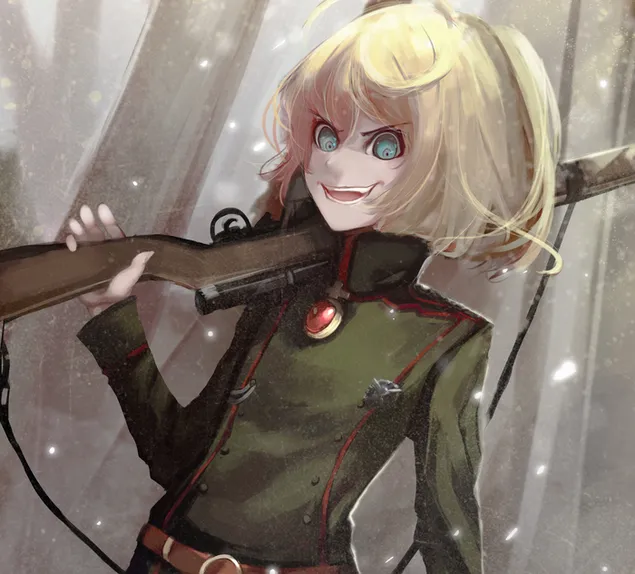 Youjo Senki - Tanya Von Degurechaff (Fanart) HD wallpaper download